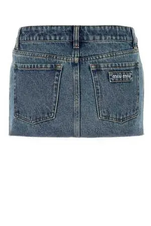 Miu Miu Denim Mini Skirt