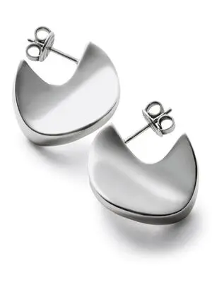 Bottega Veneta Small Disc Earrings - Silver