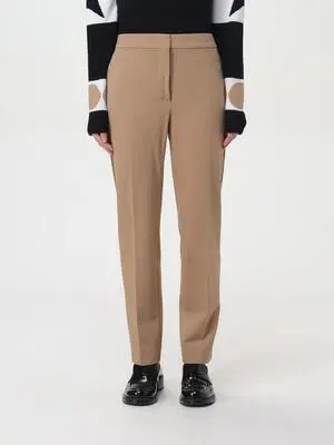 Max Mara Solid Trousers - Brown