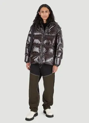 Bottega Veneta Gloss Padded Down Jacket - Brown