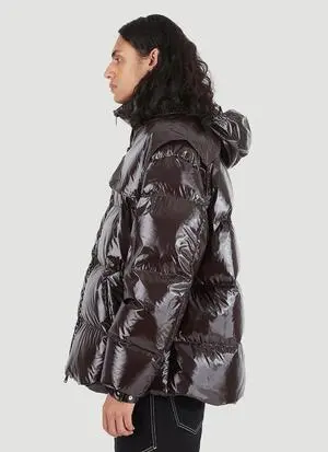 Bottega Veneta Gloss Padded Down Jacket - Brown
