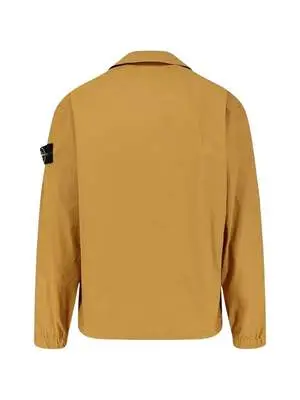 Stone Island Double-coated Cotton Ripstop Washed Overshirt