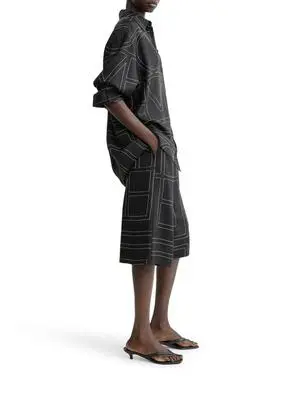TOTEME Silk Shirt With Monogram Embroidery