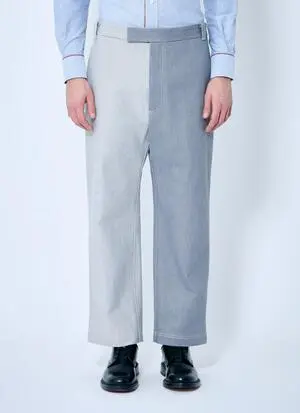 Thom Browne Constrast Tailored Pants - Gray