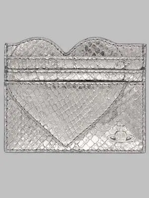 VIVIENNE WESTWOOD Portacarte Heart - Gray