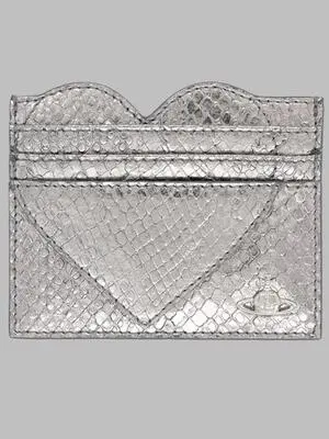 VIVIENNE WESTWOOD Portacarte Heart - Gray