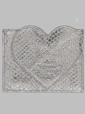 VIVIENNE WESTWOOD Portacarte Heart - Gray