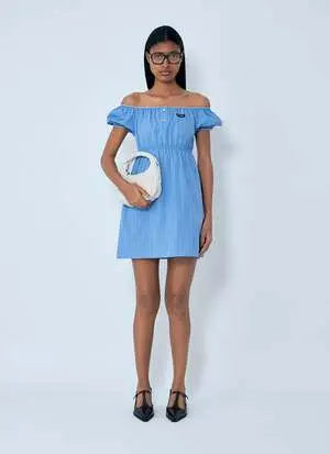 Miu Miu Plaid-pattern Mini Dress