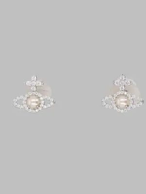 VIVIENNE WESTWOOD Orecchini Olympia Con Perle - Silver