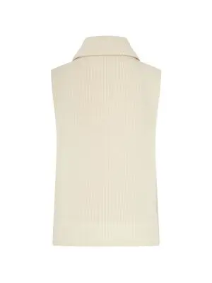 MAISON MARGIELA Wool Zipped Vest - Multicolor