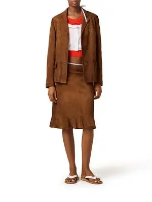 Miu Miu Crew Neck Cotton Sweater