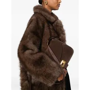 Balenciaga Suede Shoulder Bag - Brown