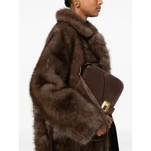 Balenciaga Suede Shoulder Bag - Brown