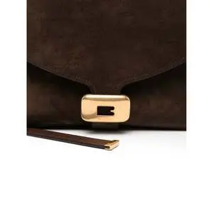 Balenciaga Suede Shoulder Bag - Brown