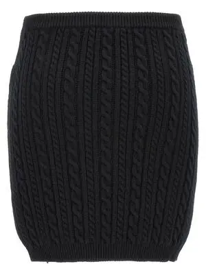 Alessandra Rich Button Skirt