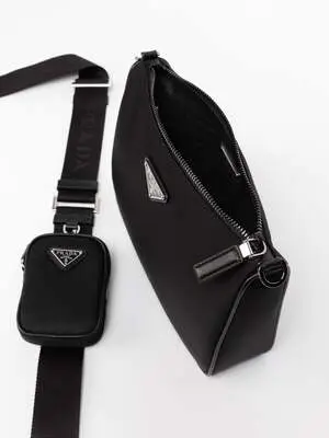 Prada Re-nylon And Saffiano Leather Shoulder Bag
