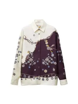 Versace Silk Twill Print Shirt - Multicolor