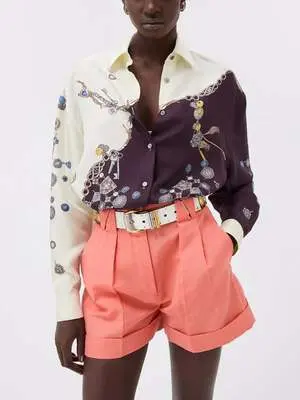 Versace Silk Twill Print Shirt