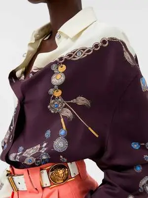 Versace Silk Twill Print Shirt