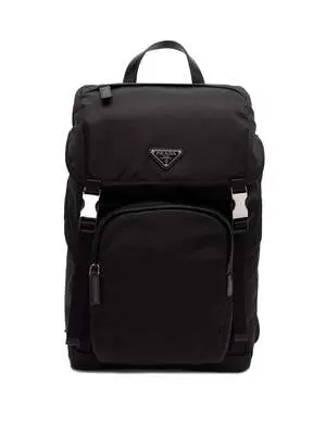 Prada Re-nylon And Saffiano Leather Backpack - Multicolor