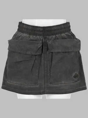 DIESEL® Minigonna In Nylon Con Maxi Tasche - Gray