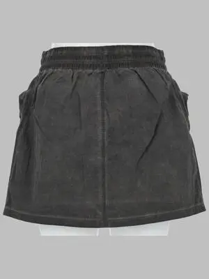 DIESEL® Nylon Mini Skirt With Maxi Pockets - Gray