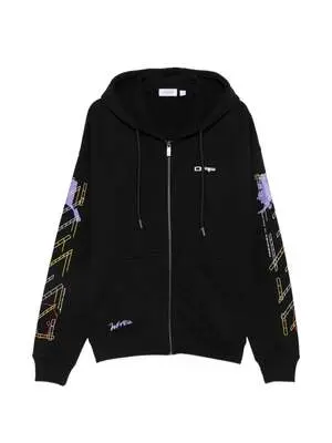 Off-White Archigeography Arrow Skate` Zip Hoodie - Multicolor