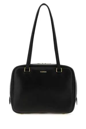 JIL SANDER Nappa Leather Medium Vision Handbag - Black