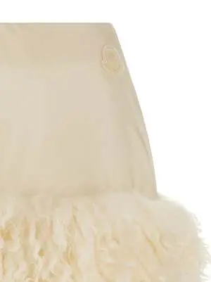 Moncler Teddy Insert Skirt - White