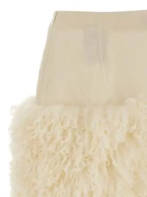 Moncler Teddy Insert Skirt - White