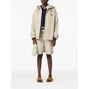 Miu Miu Neutrals Jackets Oversized Jackets