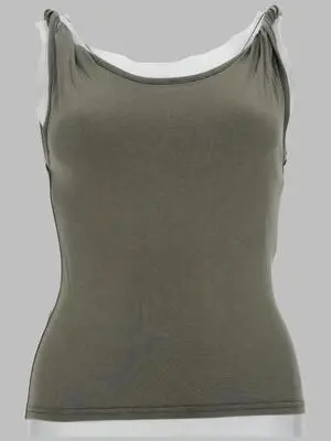DIESEL® Rolled Strap Tank Top - Green