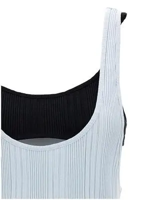 Attico Logo Ribbed Top
