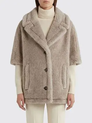 Max Mara Alpaca And Cashmere Fur Coat - Green