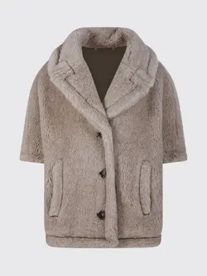 Max Mara Alpaca And Cashmere Fur Coat - Green