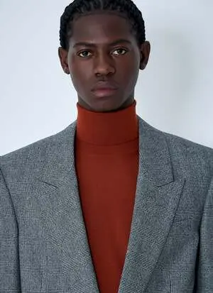 Saint Laurent Prince Of Wales Wool Blazer