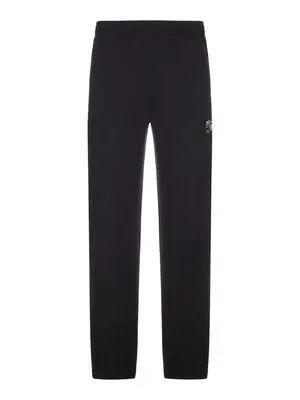 Burberry Knight Logo Cotton Jogging Pants - Black