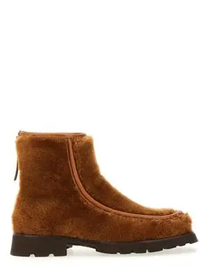 Hereu Boot With Zipper Armenta - Brown