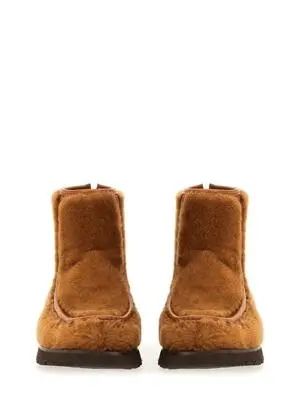 Hereu Boot With Zipper Armenta - Brown