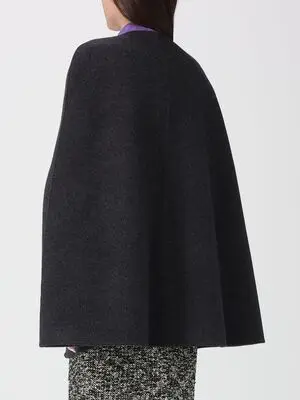 Gucci Wool And Silk Cape With Clamp Detail