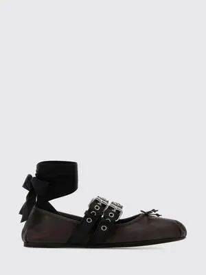 Miu Miu Ballet Flat Dark - Brown
