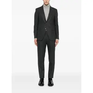 Tagliatore Grey Suits Single Breasted Suits