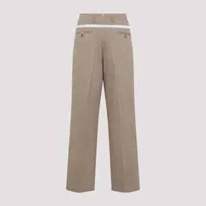 MAISON MARGIELA Cotton Wide-leg Trousers - Multicolor