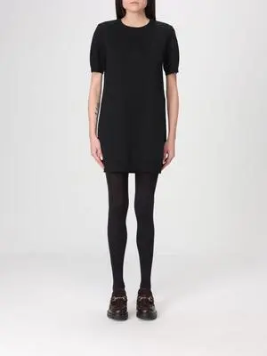 Gucci Gg Rhinestone Knit Mini Dress - Black