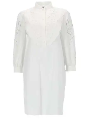 Valentino Garavani Miniabito In Popeline - White