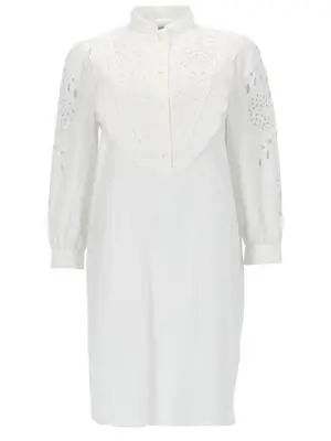 Valentino Garavani Miniabito In Popeline - White