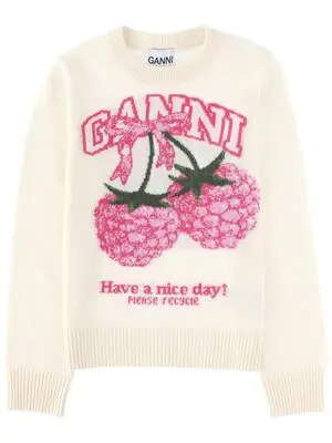 GANNI Ganni Women Maglia Raspberry Cream