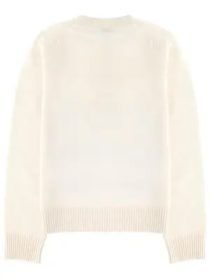 GANNI Graphic Knit Pullover - Cream