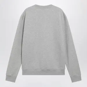 AMI Paris De Coeur Cotton Sweatshirt - Gray