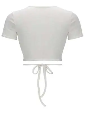 COURREGES T-shirt Cut Out Con Logo